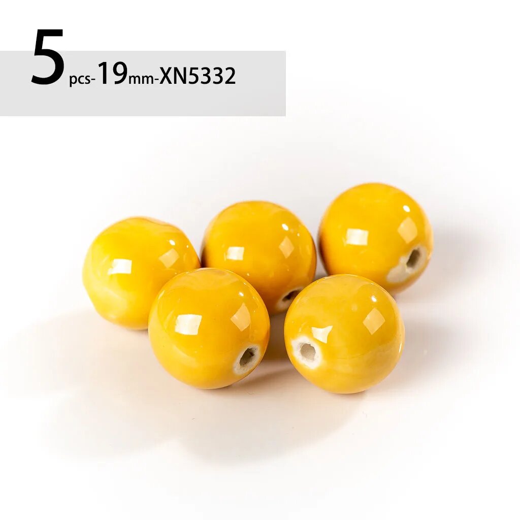 Керамические бусины Midofare 18-21 мм 5 шт. 5pcs-19mm-XN5332