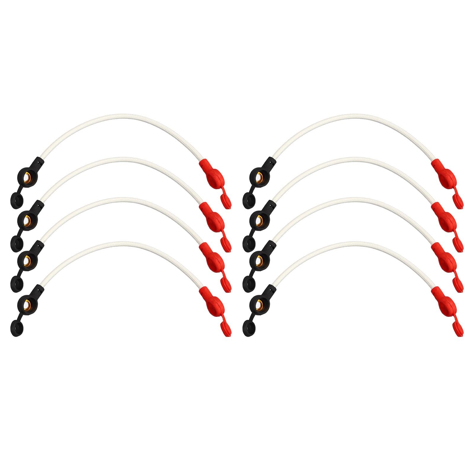 Медные Кабели Для Аккумуляторов: 8 Штук, Высокая Безопасность, Предотвращение КЗ, Огнестойкие Провода - Долговечность И Надежность, Стабильное Электропитание Для Инверторов