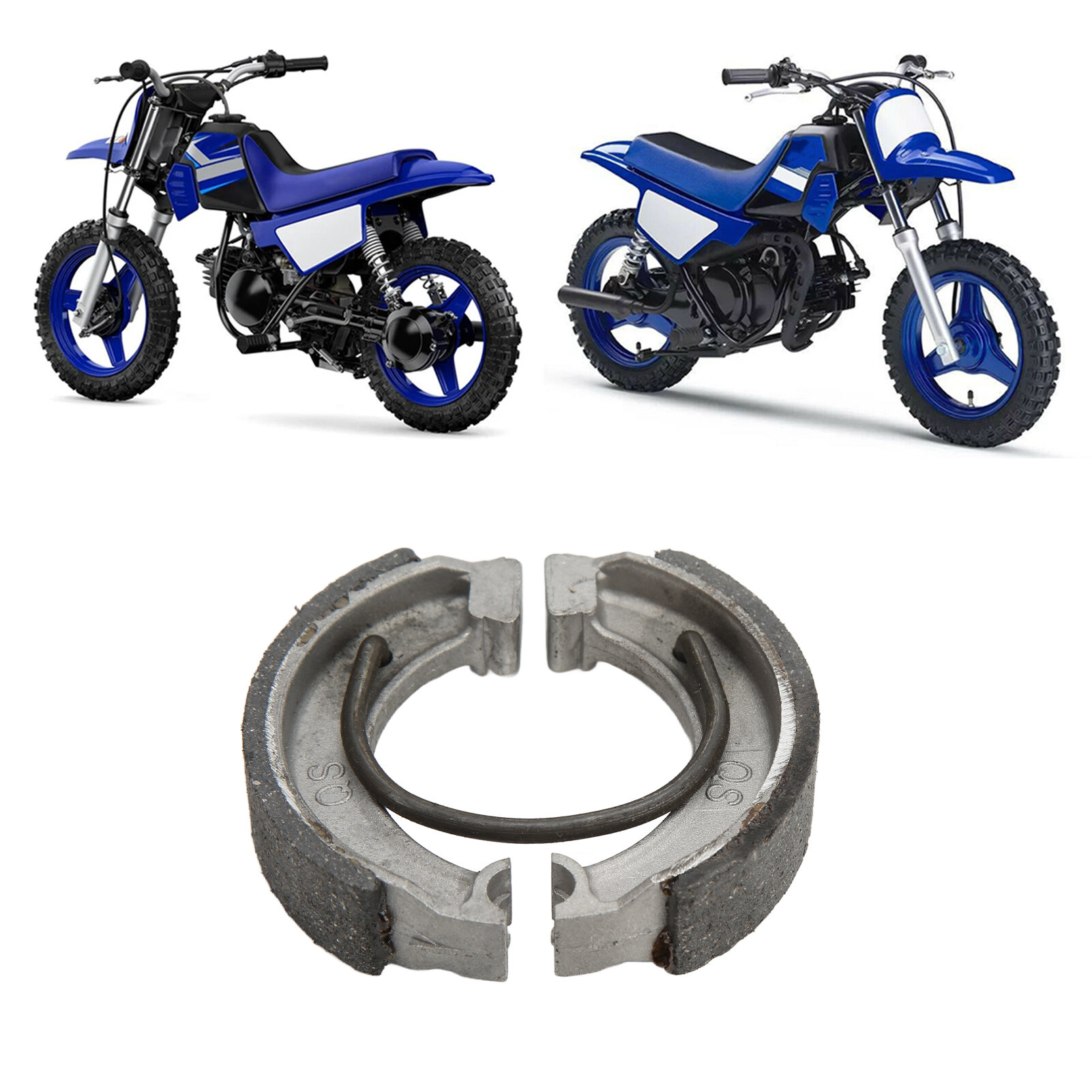 2Pcs Набор Тормозных башмаков Задних Тормозов Для Мотоцикла Замена Для PW50 PW 50 YZinger 1981-2009, Металл