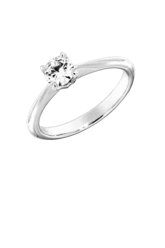 Кольцо, белое золото, 750 проба, бриллиант