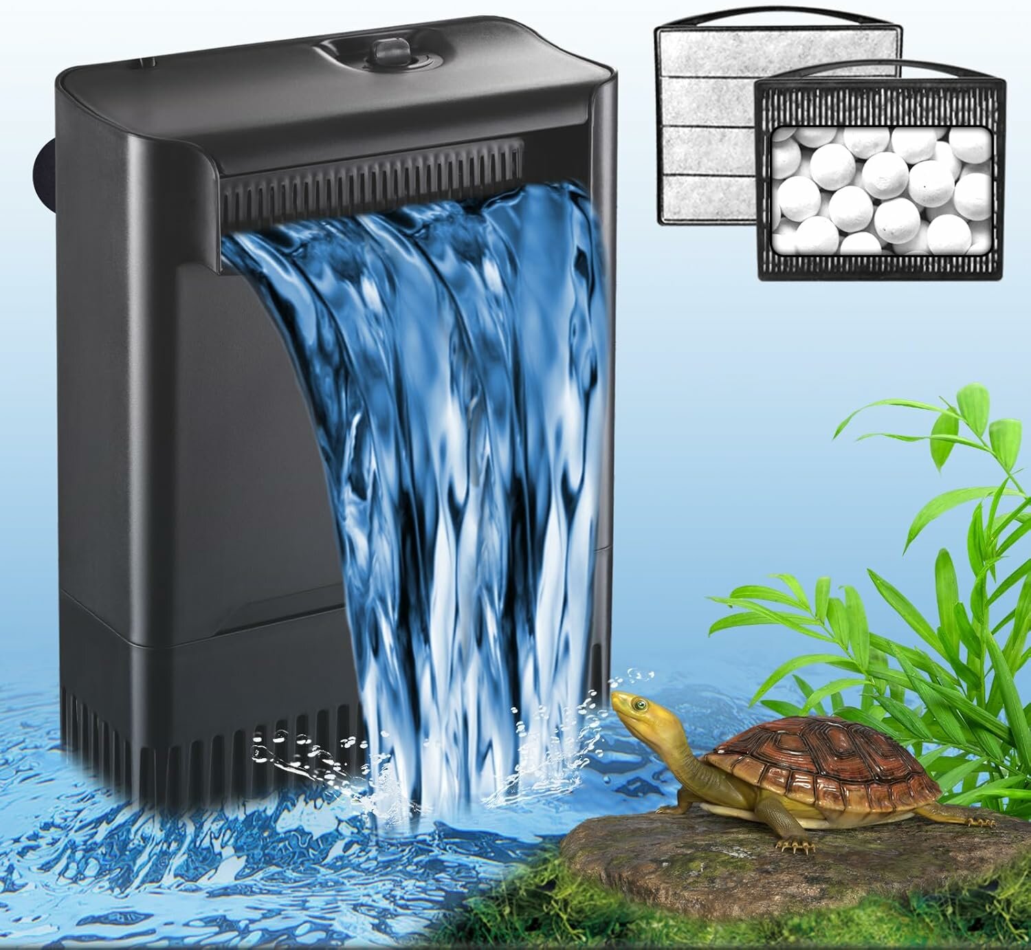 Фильтр для аквариума Turtle Tank Фильтр для аквариума с регулируемой мощностью