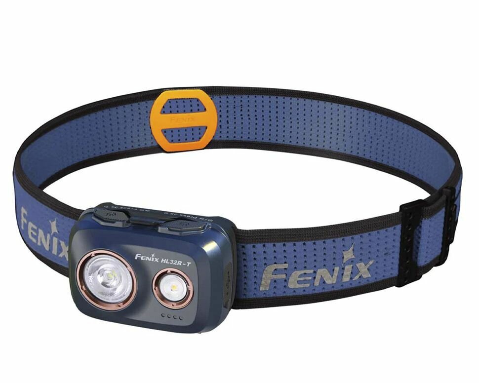 Налобный фонарь Fenix HL32R-T Blue, Li-po 1900 mAh, диоды SST-20, 132 метра, 800 люмен (Комплект)，фонарик налобный