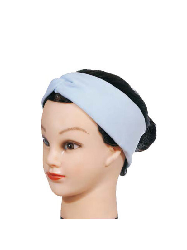 Повязка на голову эластичная светло-голубая