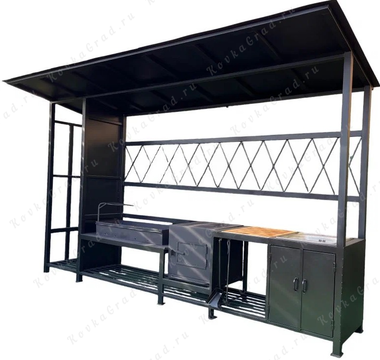 Мангал с крышей "Волгоград"