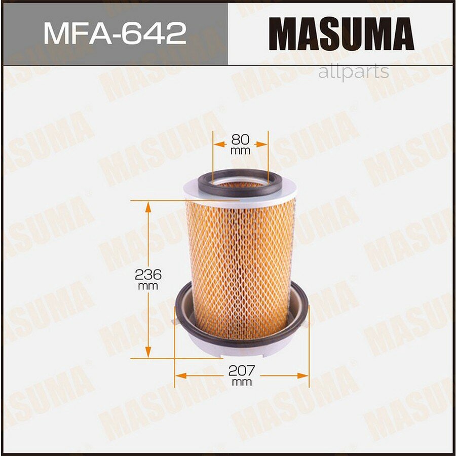 MASUMA MFA-642 фильтр воздушный!\ Nissan Atlas, Isuzu Elf 90>