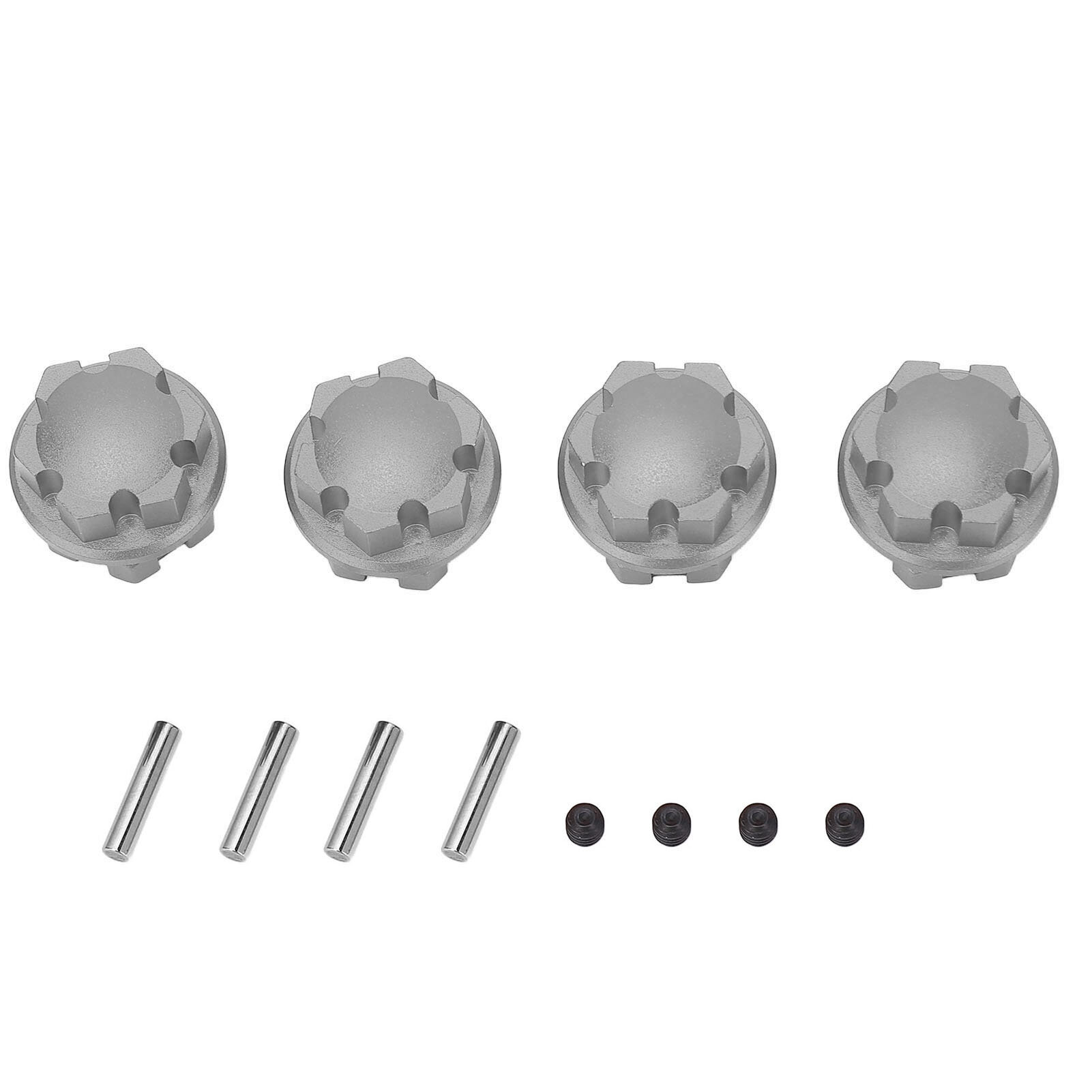 4 шт. RC колесо шестигранная ступица алюминиевый сплав 17 мм RC гайка ступицы колеса привод шестигранная ступица адаптер со штифтами для Traxxas RC автомобиль модернизация детали титан