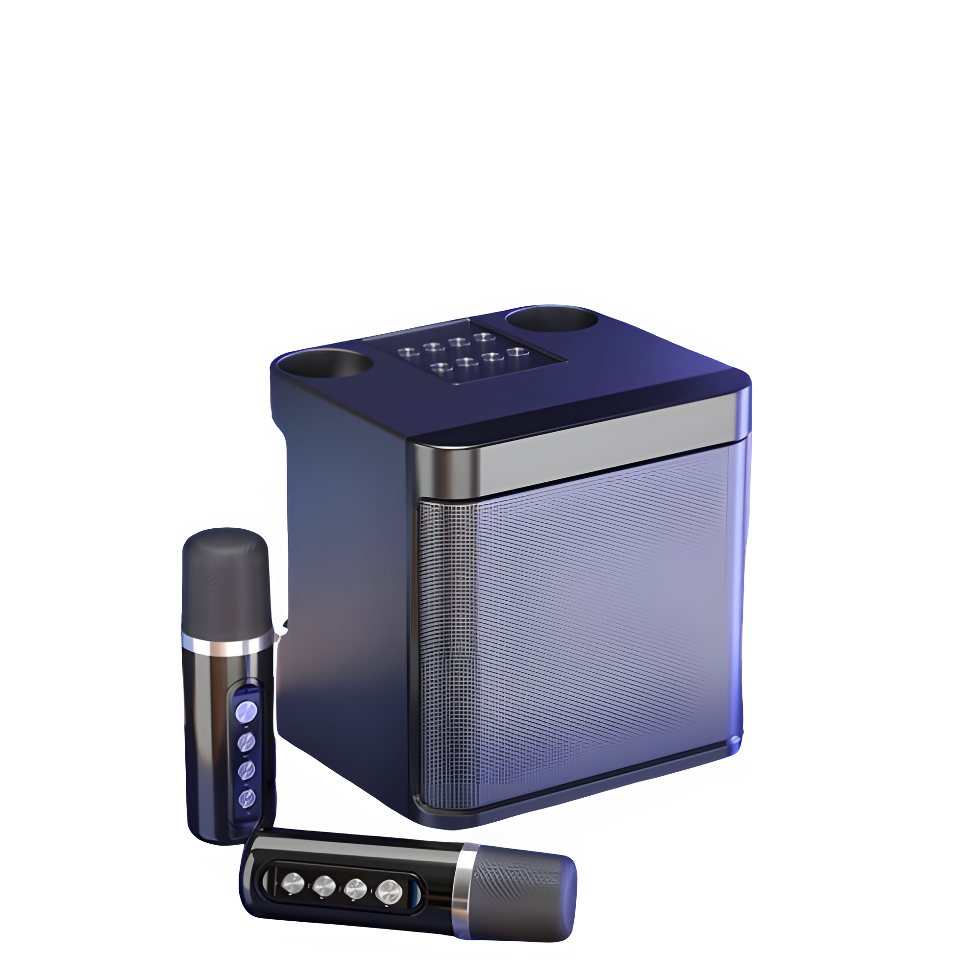 Караоке-система KTV Audio All-in-One для пения в караоке, два микрофона, (черная)