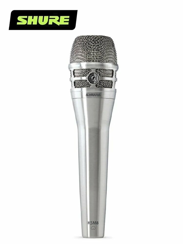 Микрофон для живого вокала KSM8, серебристый