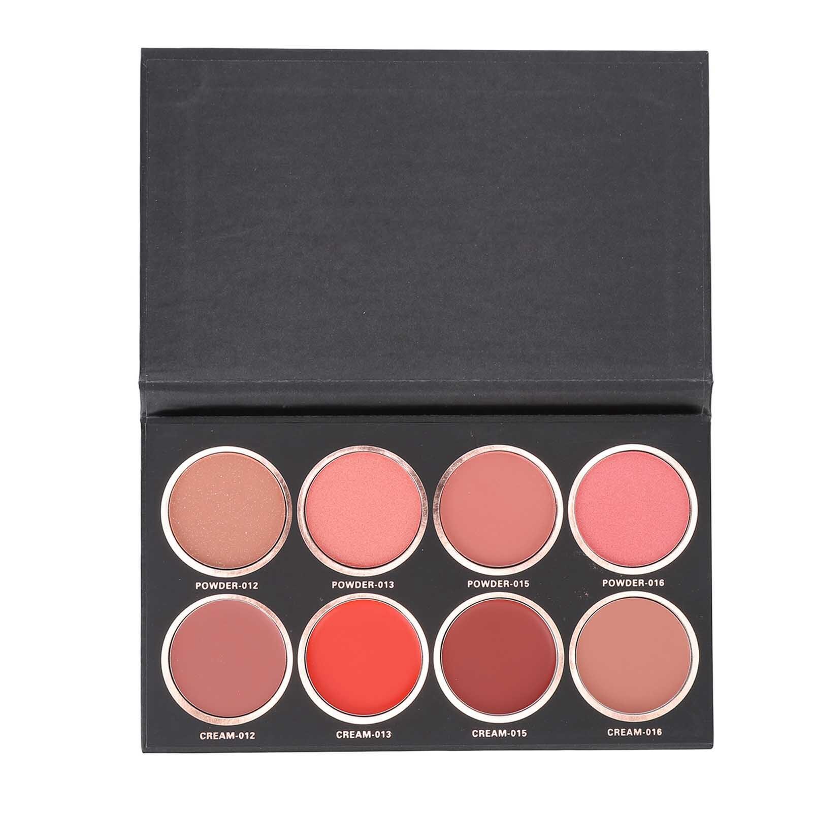 Langmanni 8 Colors Blush Palette Contour Highlight Matte Powder for Facial Makeup