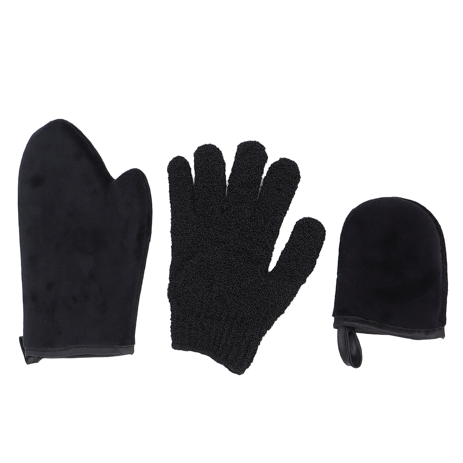 3шт Рукавицы-Аппликаторы Для Автозагара Набор Аппликаторов для Лосьона Для Загара На Спине Рукавица-Аппликатор с Отшелушивающей Перчаткой