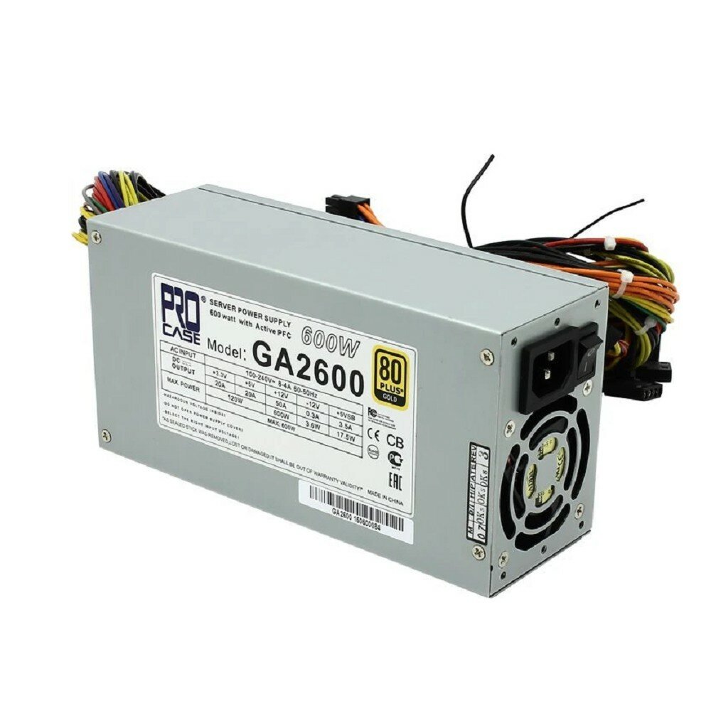 Блок питания GA2600 Procase 600 Вт