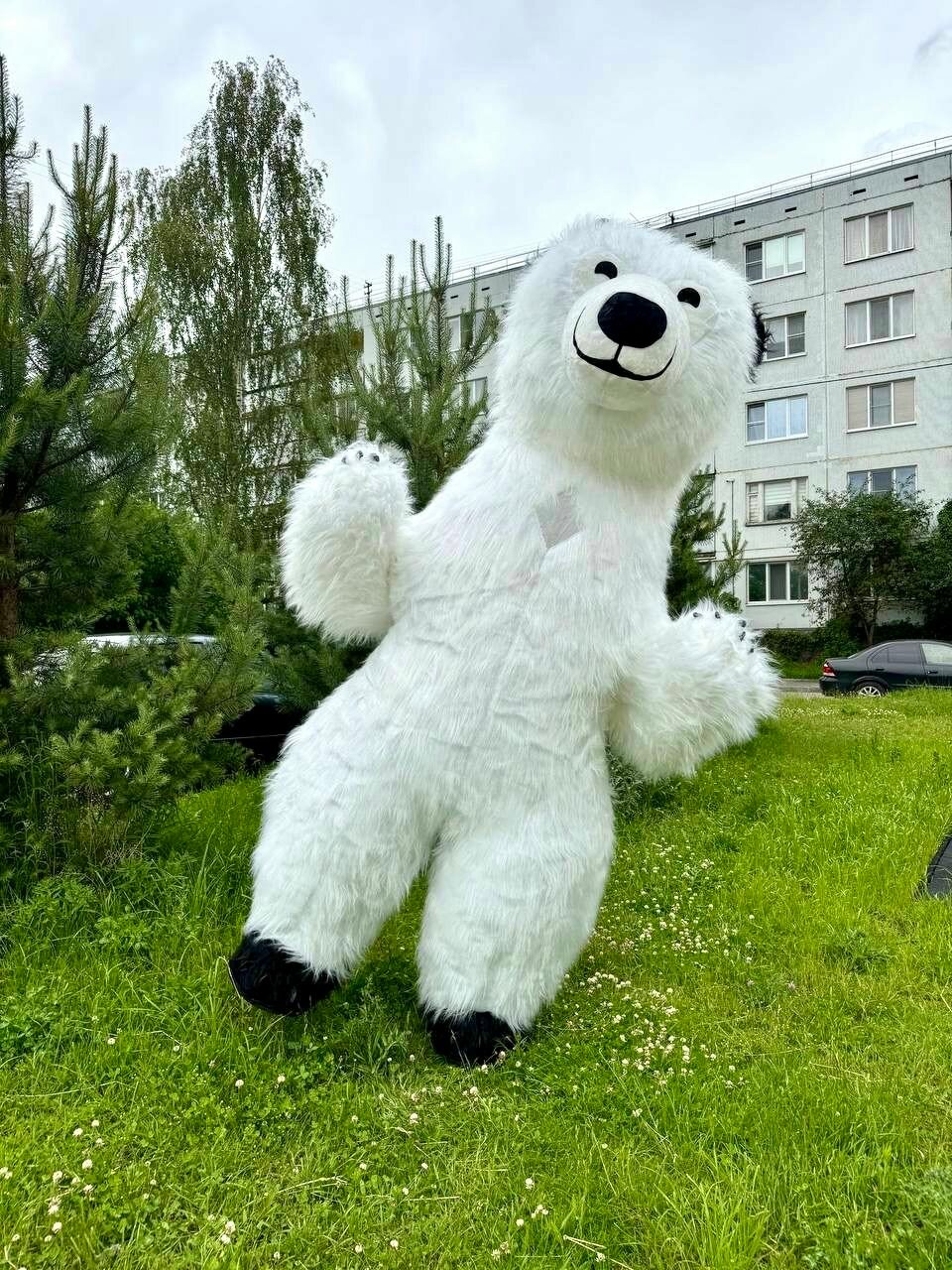 Ростовая кукла белый мишка 2,6 хит