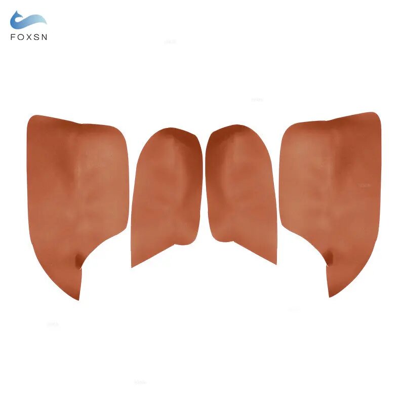 4 шт. Стайлинг автомобиля интерьер микрофибра кожаная Дверная панель подлокотник наклейка 4x Brown