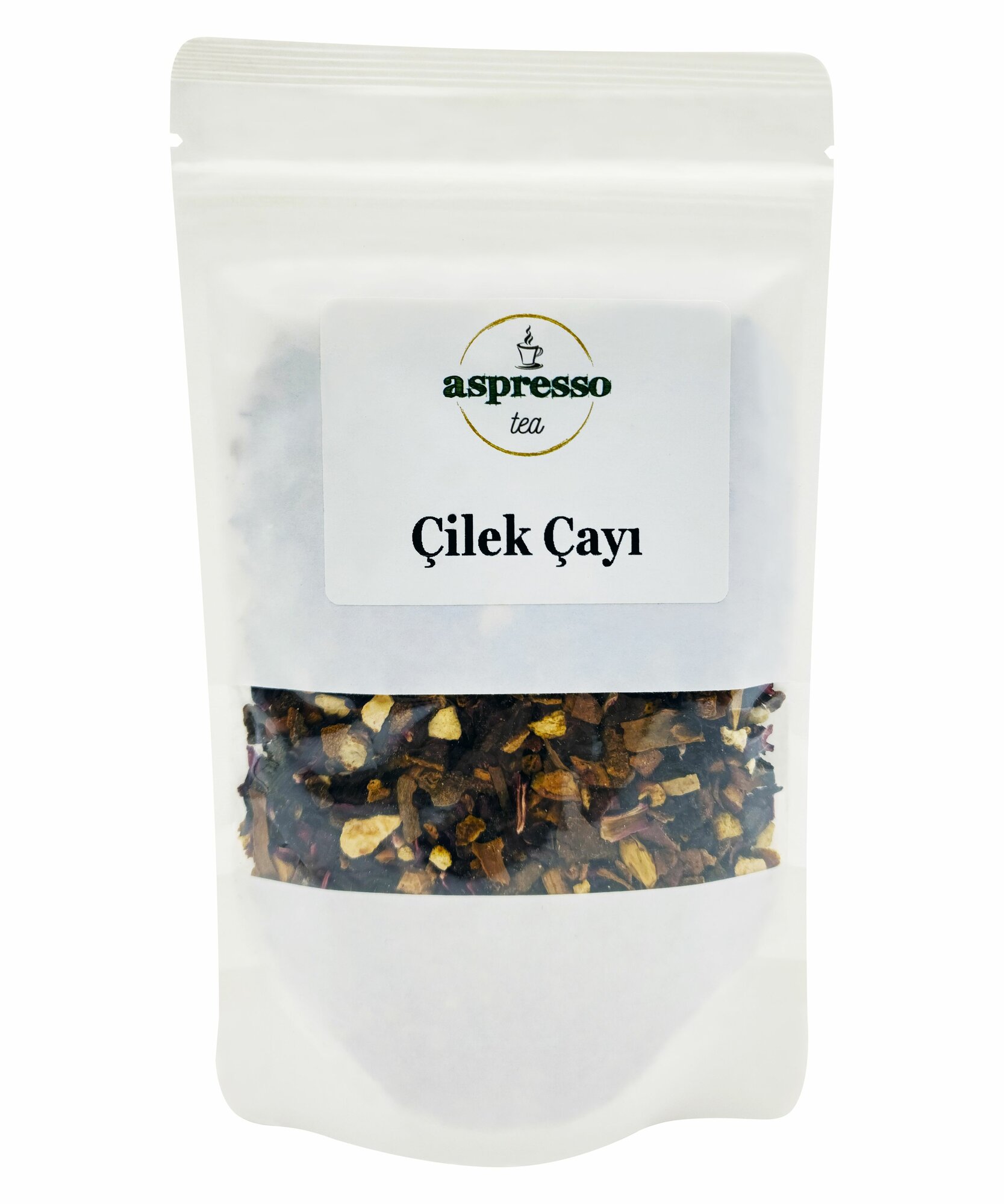 Чай фруктово-ягодный с ароматом клубники, "Aspresso", Dogal Cilek Cayi, 100гр. Турция