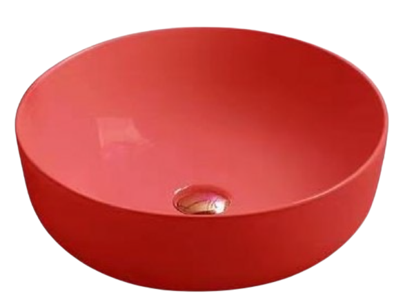 Раковина SantiLine SL-1054MR красный матовый