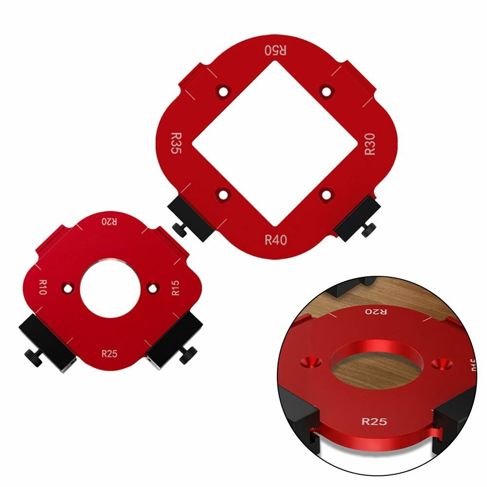 OZ-GLGO-Шаблоны радиального фрезера Jig, вспомогательное оборудование для резки деревянных досок из алюминиевого сплава