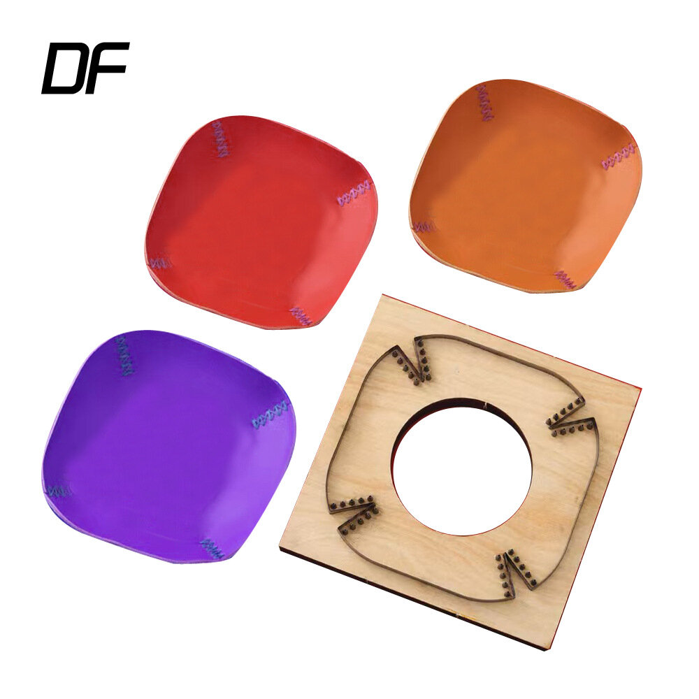 Высечной штамп (штанцформа) тарелка для мелочи 12 х 12 см для вырубки кожи, пробойник для кожи