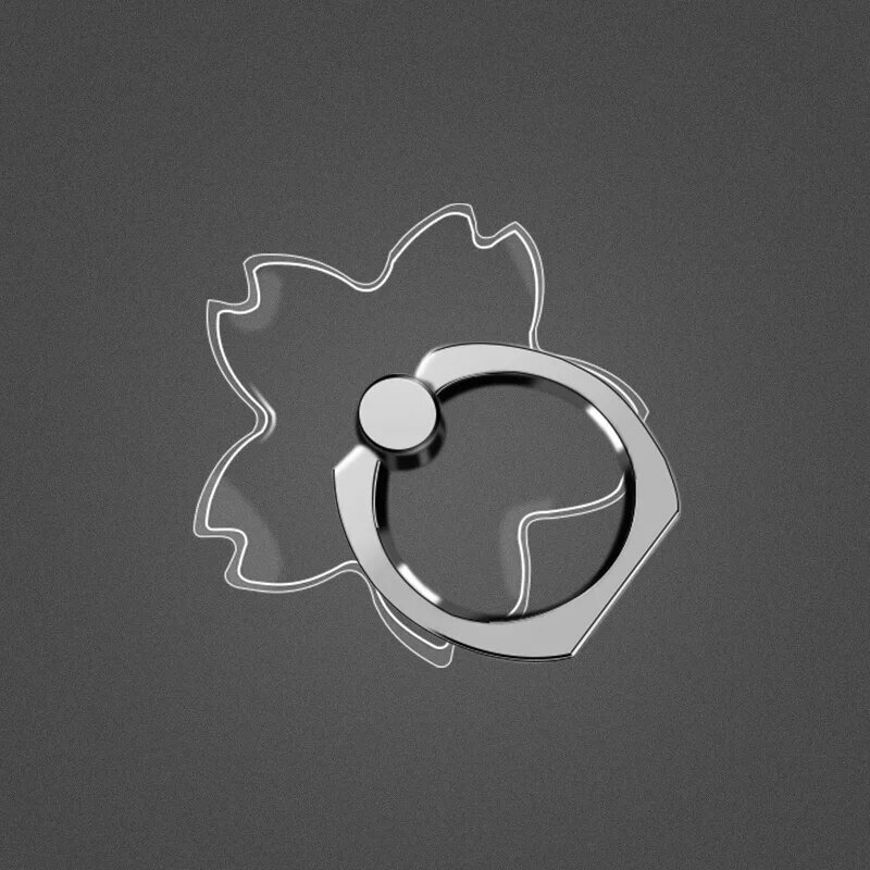 Подставка Для Смартфона На Палец, Прозрачное Удерживающее Кольцо Для iPhone X, Flower-1