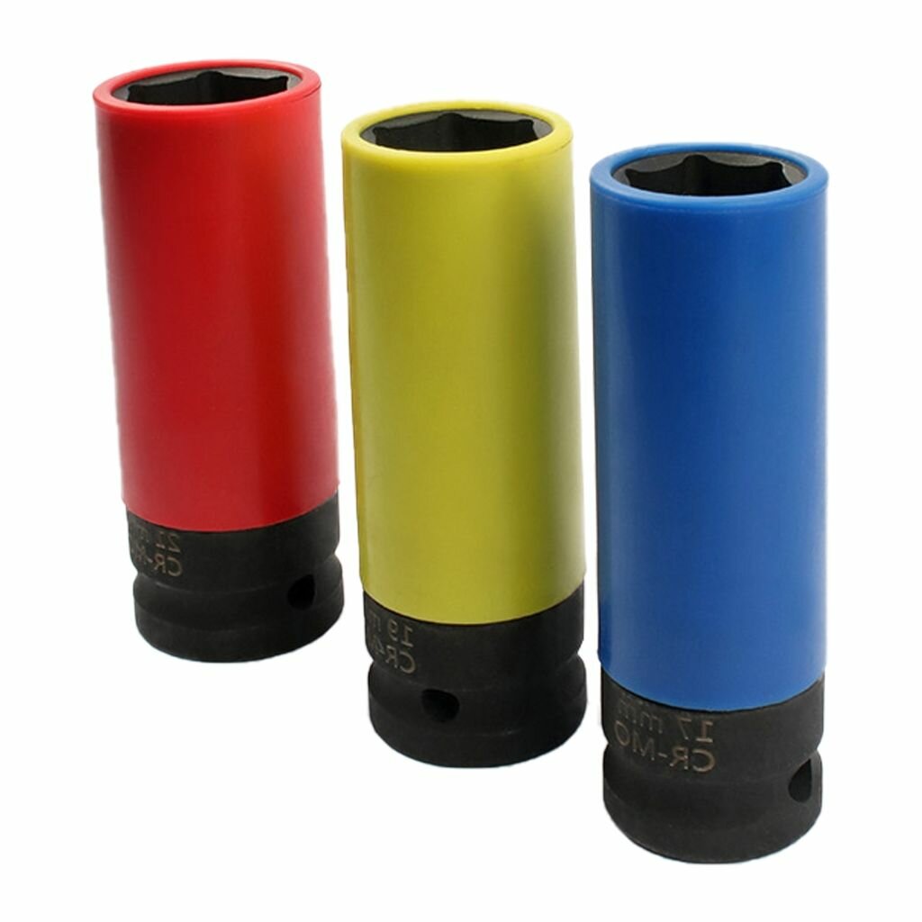 3 шт. 1/2 дюйма ударный ключ для колес, насадки 17мм 19мм 21мм