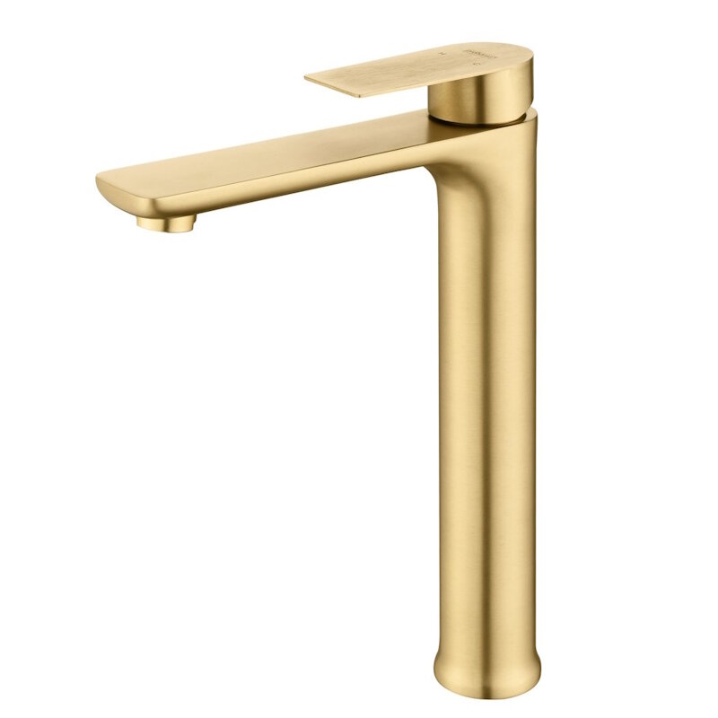 Смеситель для раковины высокий Prohanss P35.15.03, золотой сатин