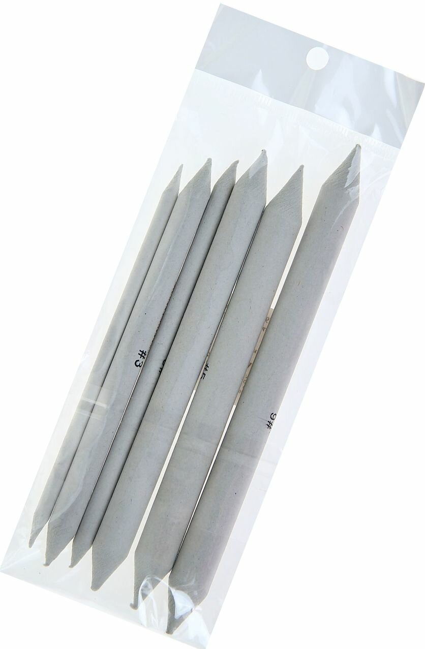 Набор инструментов для растушёвки, растушевка для рисования и пастели, бумажные карандаши для растушевки угля и графита, комплект 6 предметов