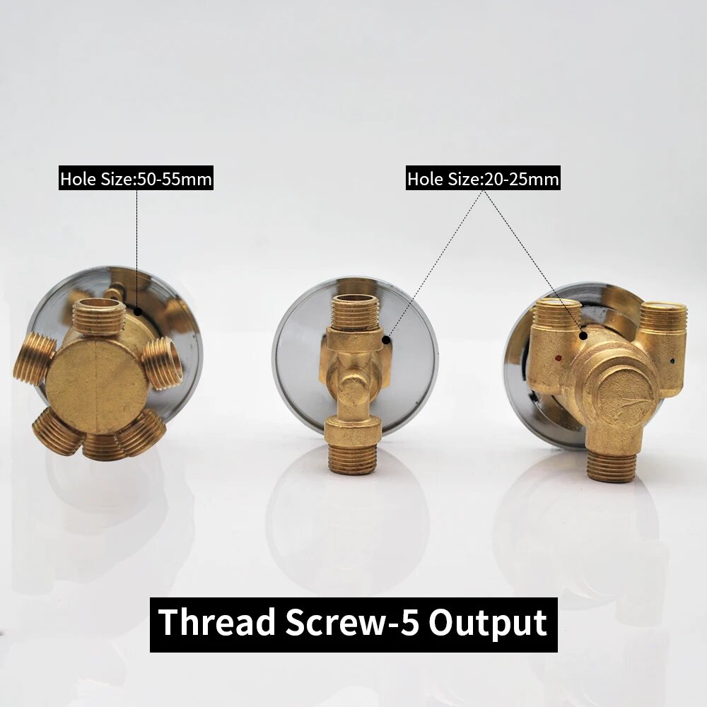 Термостатический смеситель для душа с 2/3/4/5 выходными клапанами