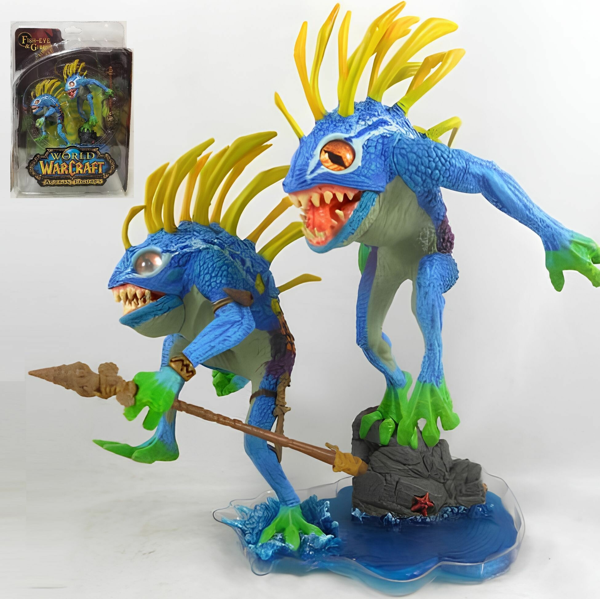Фигурки Варкрафт "Мурлок" Fish Eye & Gibbergill, ПВХ, 16 см, 2 шт