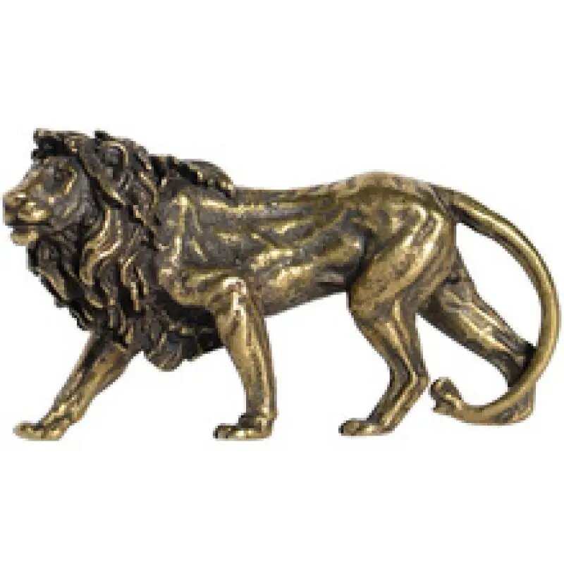 Ретро латунная статуэтка льва