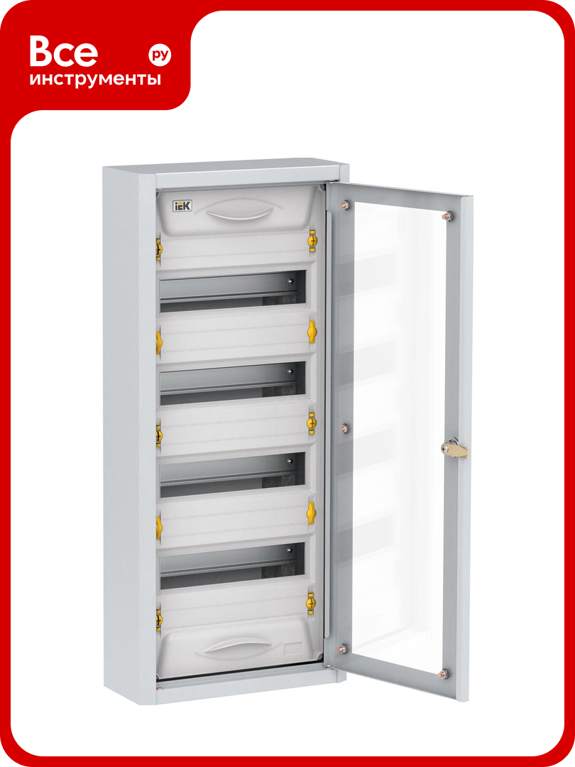 Корпус, IEK, IEK Titan 5 щрн-48 прозрачная дверь, Ip31, ухл3, металлический