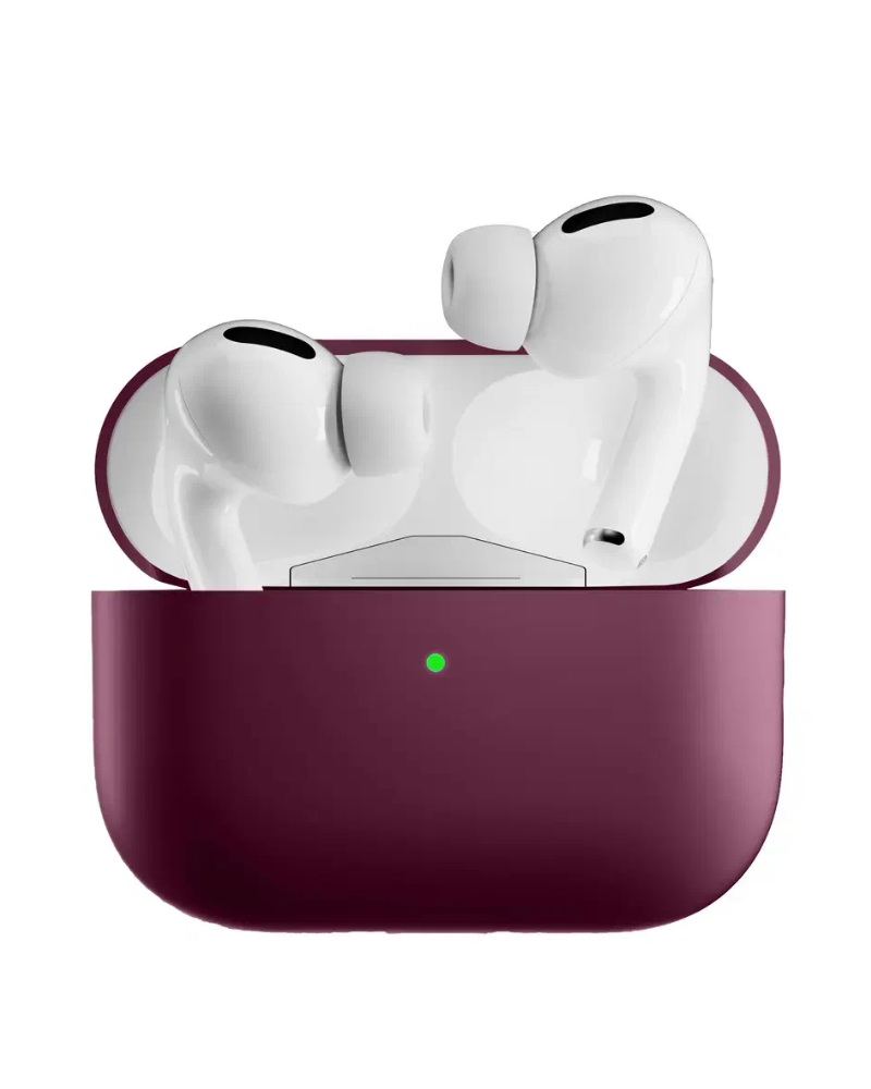 Чехол силиконовый Case Protection для наушников AirPods 3, сливовый