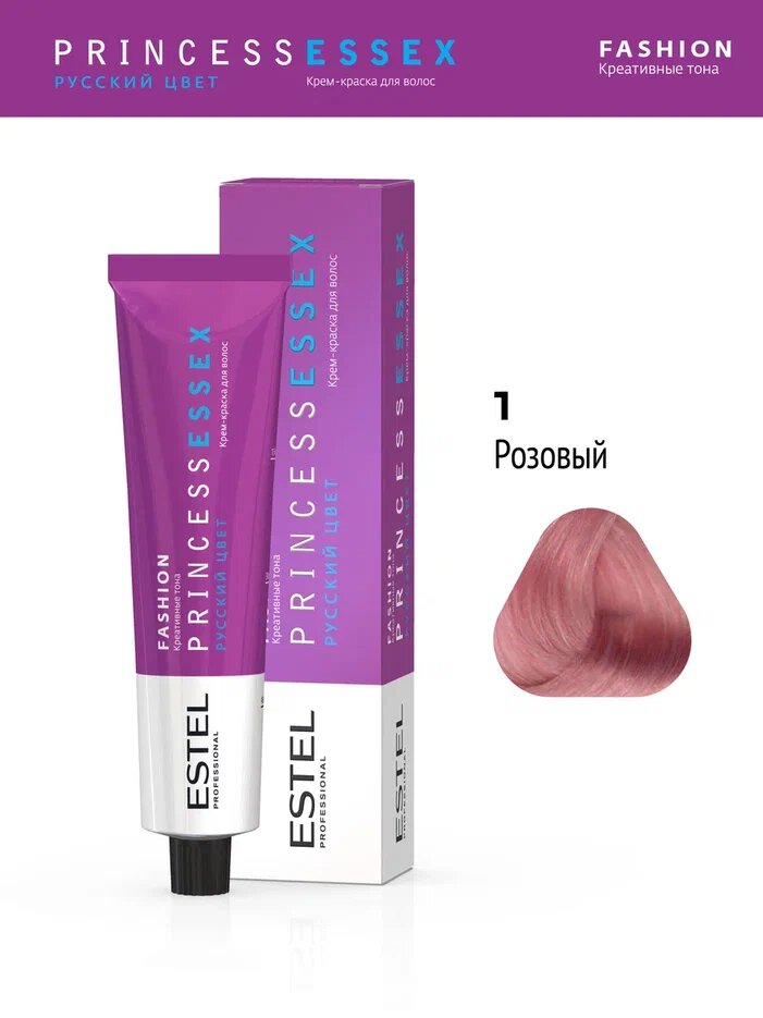ESTEL Princess Essex Fashion крем-краска для волос, 1 розовый, 60 мл