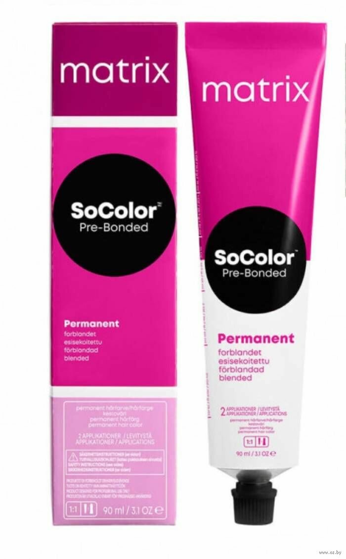 Краска для волос Matrix SoColor Permanent 6MC Тёмный Блондин Мокка Медный, стойкая
