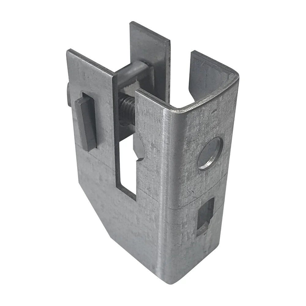 Скоба держатель полосы EZETEK с болтом, оцинк 90195