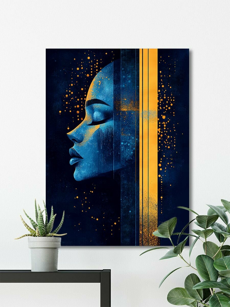 Абстракция / портрет, картина интерьер, картина 30х40 см.