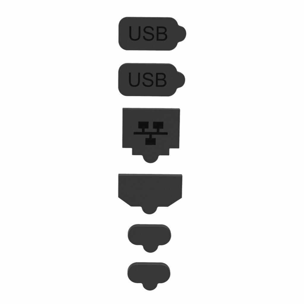 6шт Пылезащитный Штекер для Игровых Консолей NS2 Силиконовые Пылезащитные Чехлы LAN Type-C USB Пылезащитный Штекер Игровые Аксессуары
