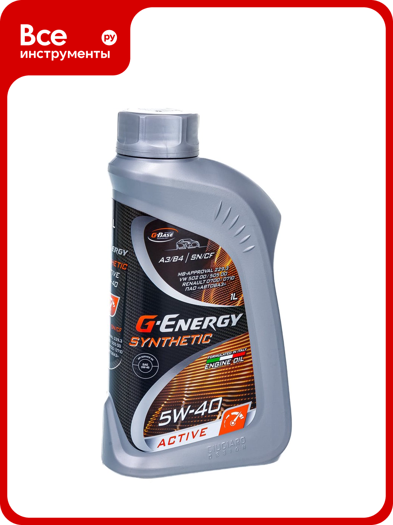 Масло G-ENERGY Масло Synthetic Active-40 5 Вт, для применения в двигателях