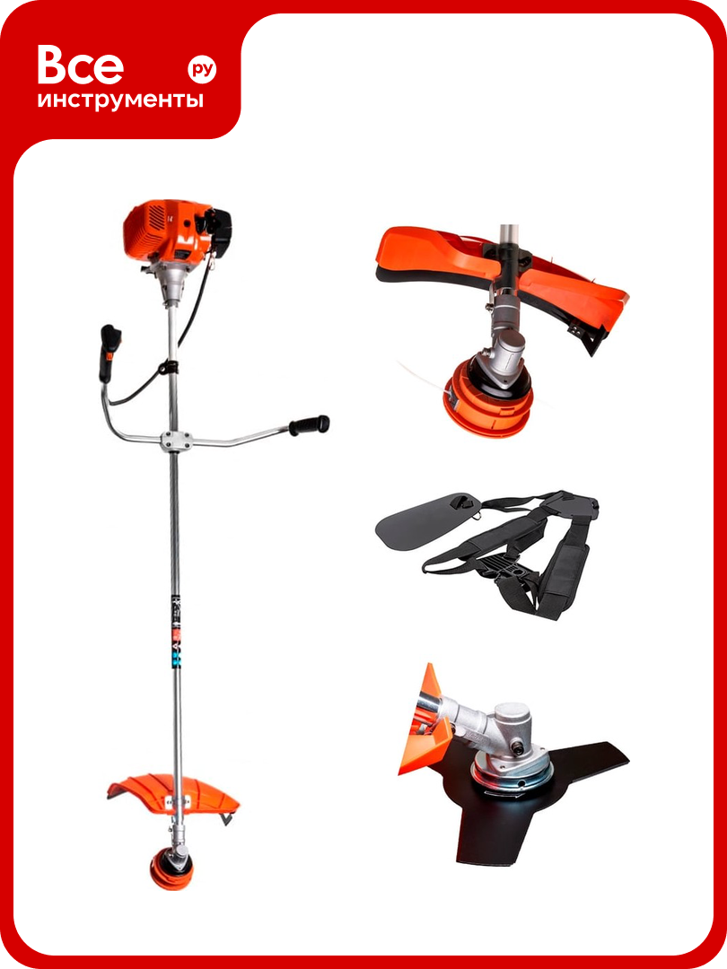 Бензиновый триммер 2,1 л. с, леска/нож, Gigant CG-KW02-520, Инструмент предназначен для бытового использования