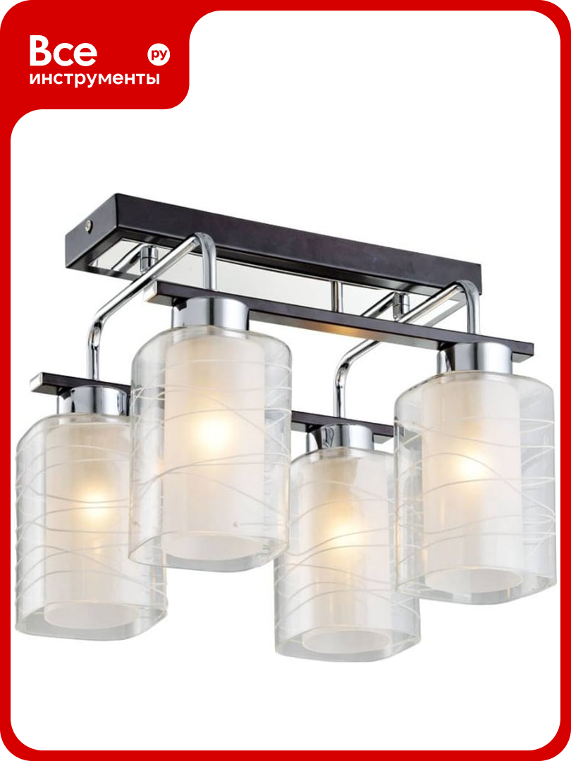 Люстра POWERLIGHT TATRA 4xE27x60W венге 1016/4-1BLK