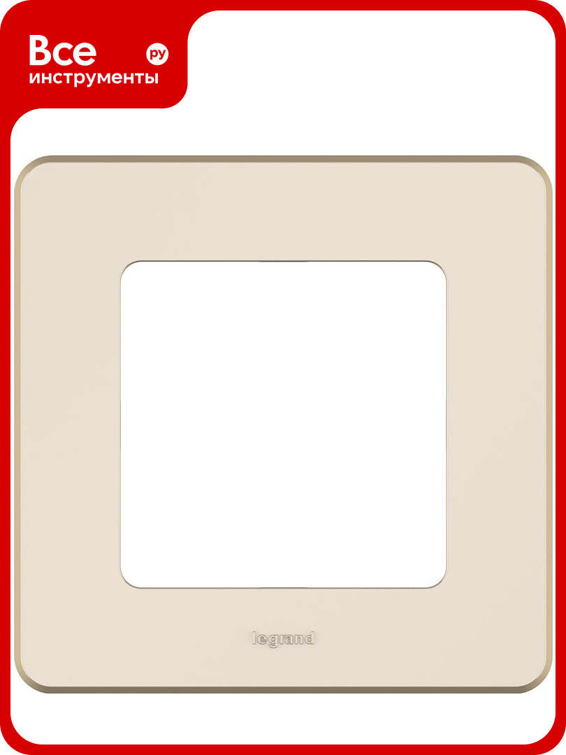 Рамка Legrand - 1 пост - INSPIRIA - слоновая кость 673931, для установки на механизмы legrand inspiria, изготовлено