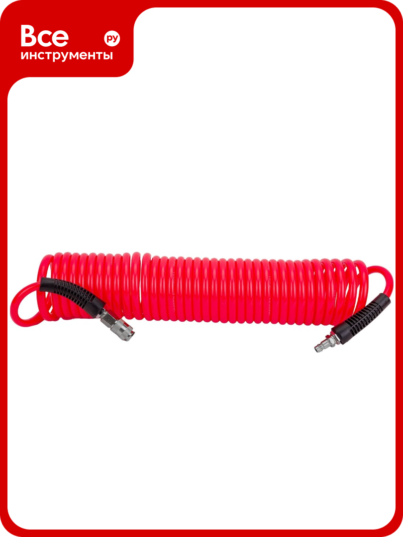 Шланг пневматический спиральный Gigant Professional (10 м; 8х12 мм; полиуретан) G-PS65710, 10м