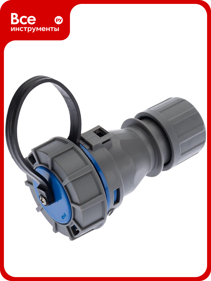 Кабельная переносная влагозащищенная розетка REXANT 16 А, 2Р+РЕ, IP68 111-121