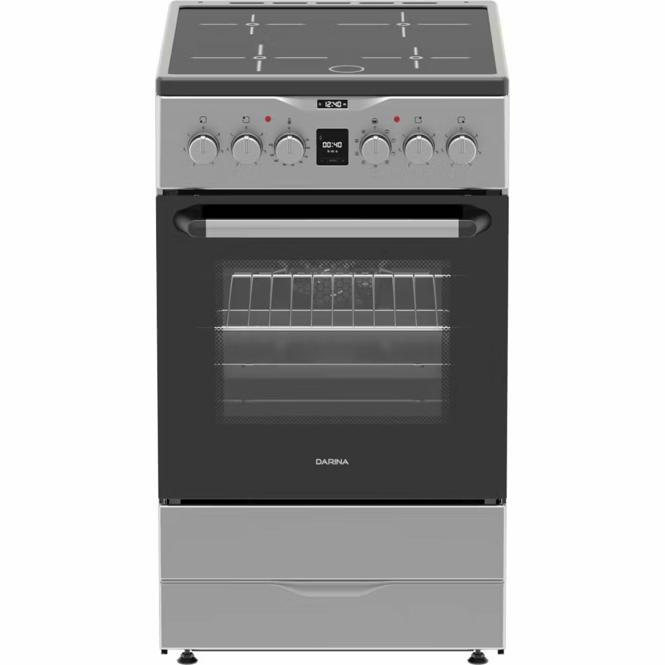 Электрическая плита Darina EC241, стеклокерамическая рабочая поверхность, 50 см, 4 конфорки