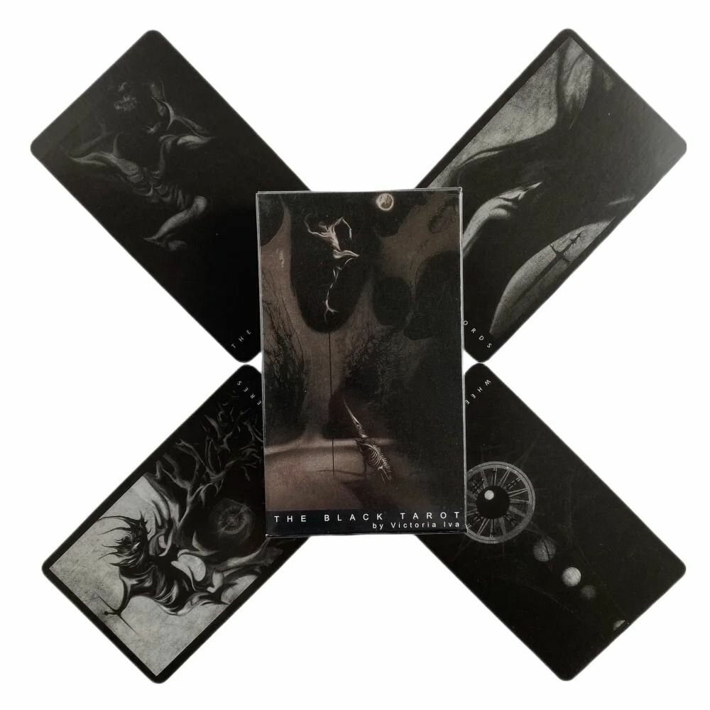 Карты Таро Черное/The Black Tarot,78 шт, Гадальные карты