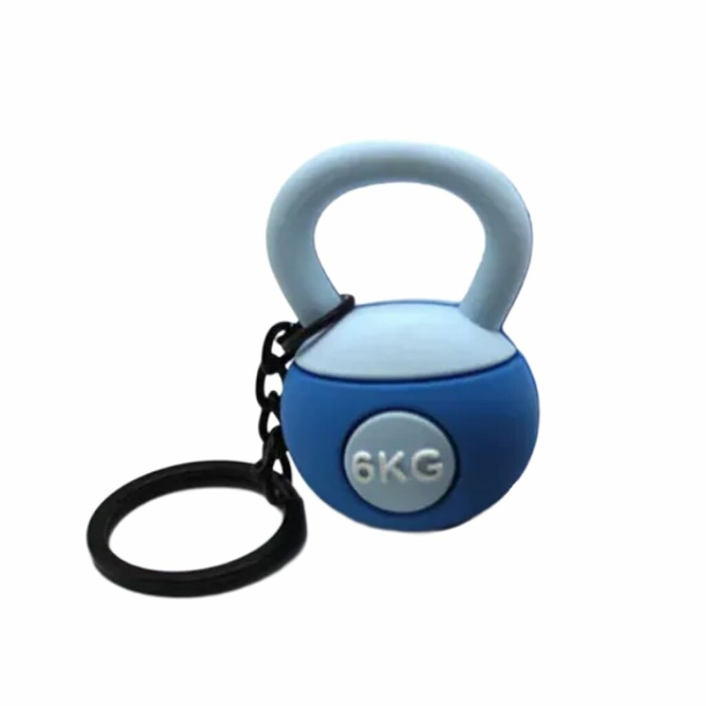 (1шт) Брелок с гирями для фитнеса серии Fitness-синий