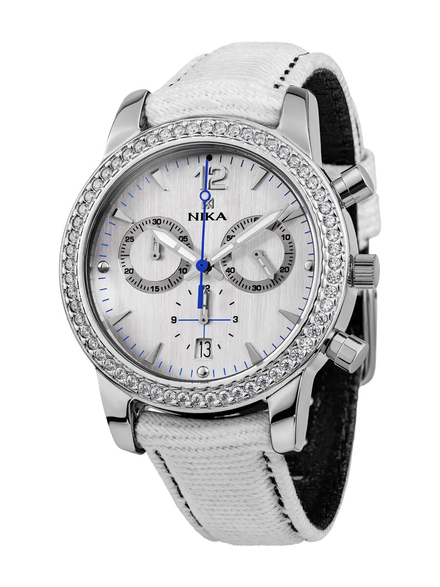 Наручные часы Ego, серебро, фианит