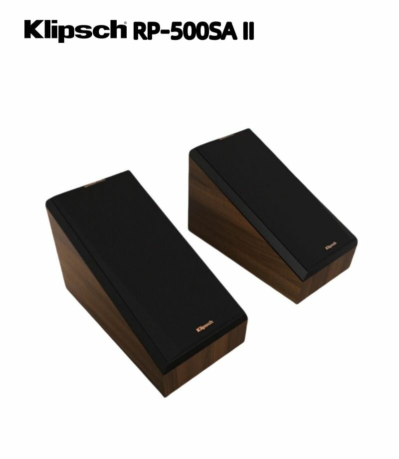 Светоотражающий высококачественный динамик Dolby Atmos Klipsch RP-500SA II орехового цвета