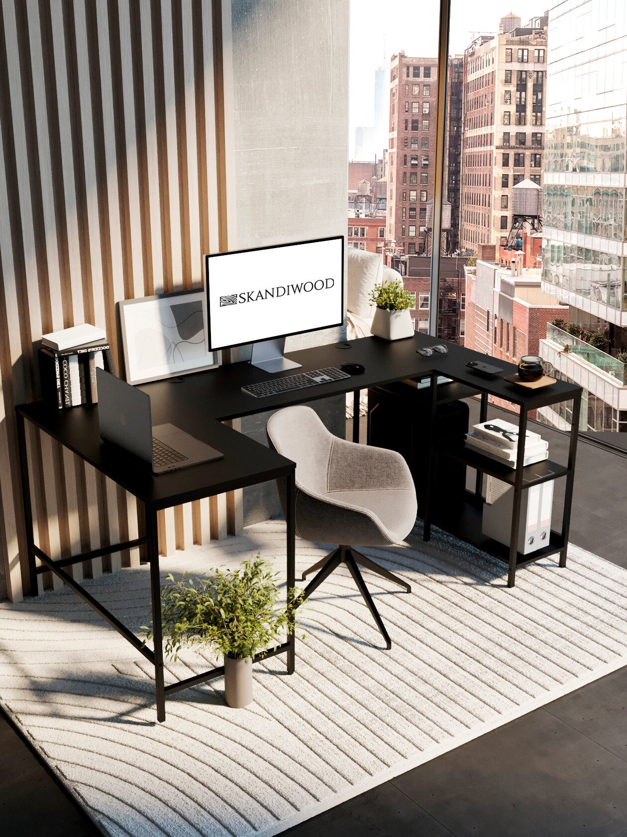 Стол компьютерный угловой, игровой, письменный , рабочий для дома, офиса и школьника 180 х 100 х 75см, черный