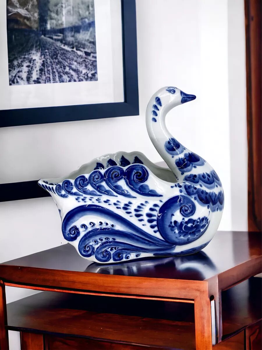 Фруктовница фарфоровая "Уточка"