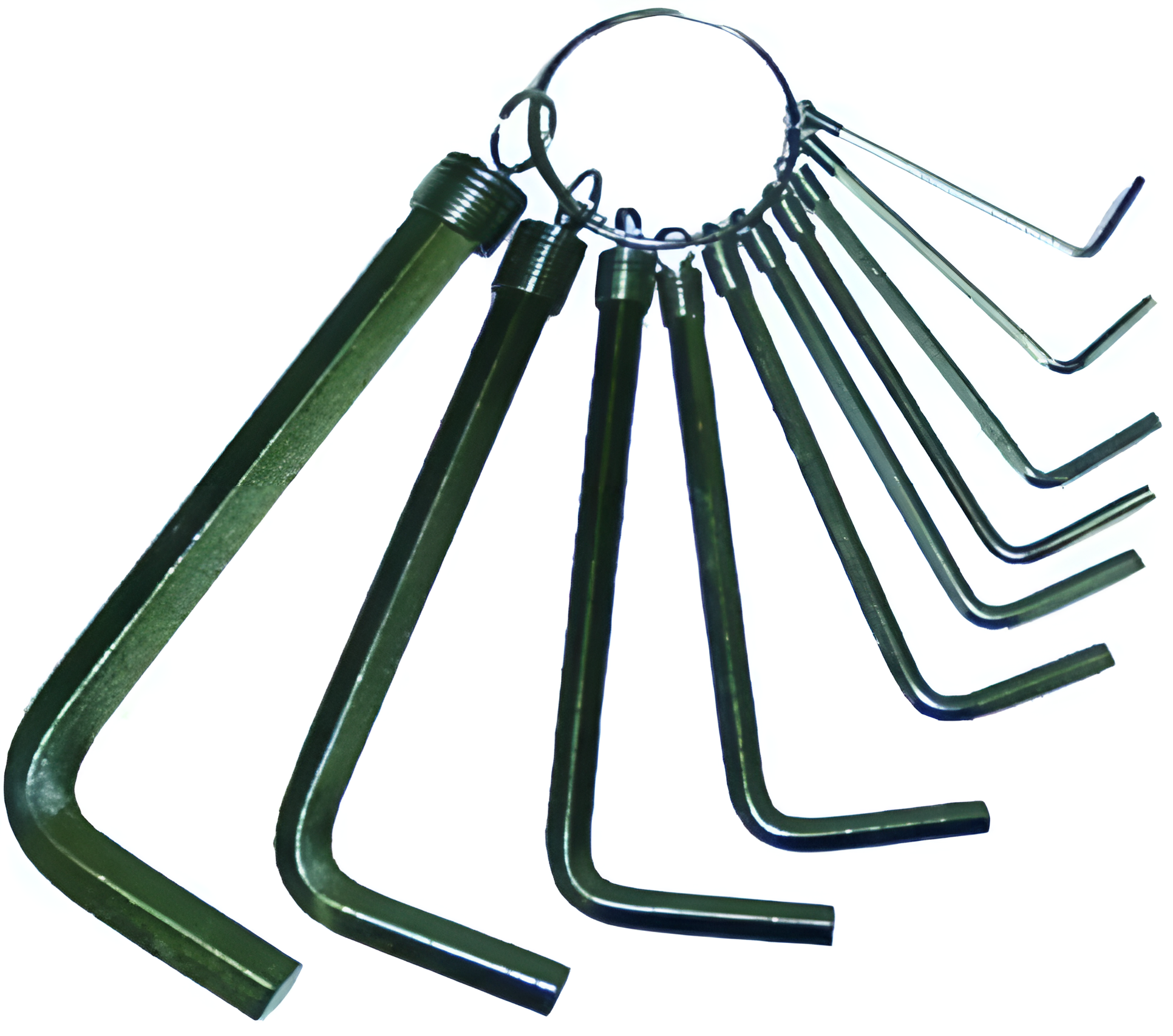 Набор шестигранников на кольце 10шт(1,5-10мм), углеродистая сталь "888"