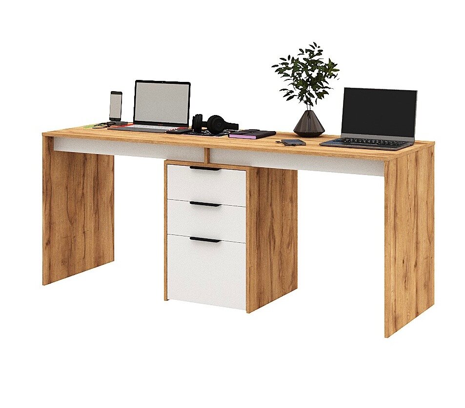 Стол Тандем 1800 мм (корпус дуб золотистый)